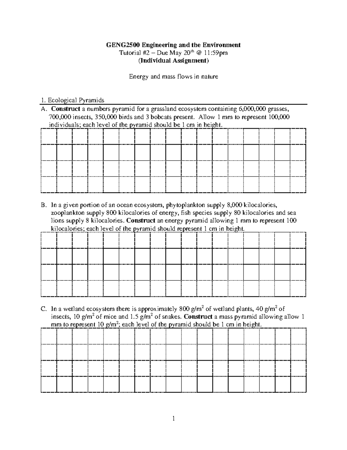 GENG2500 Tutorial 2 - Study Guide - 1 GENG2500 Engineering and the ...