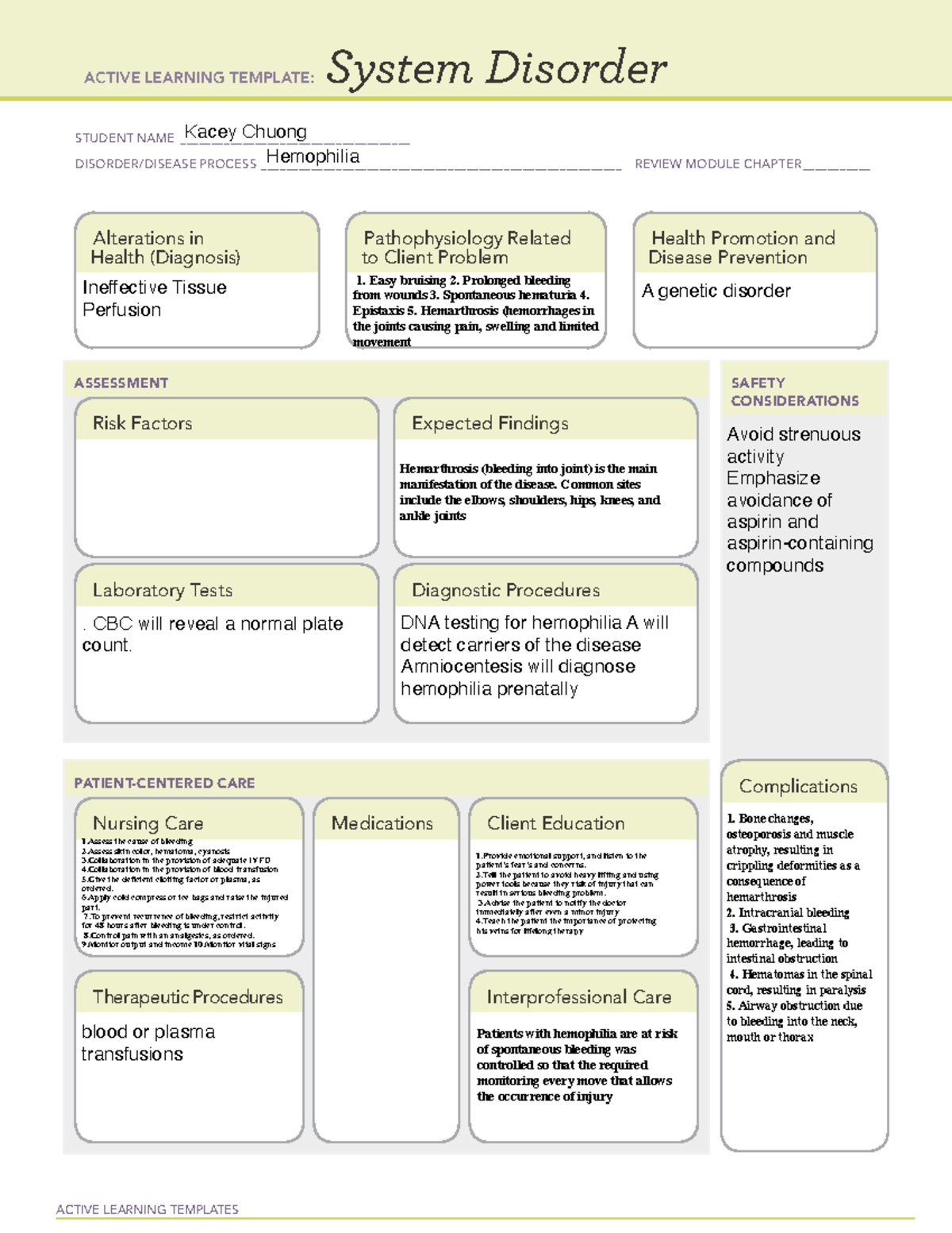 PEDS ATI (Part A) 2 - Peds ati temp - ACTIVE LEARNING TEMPLATES System ...