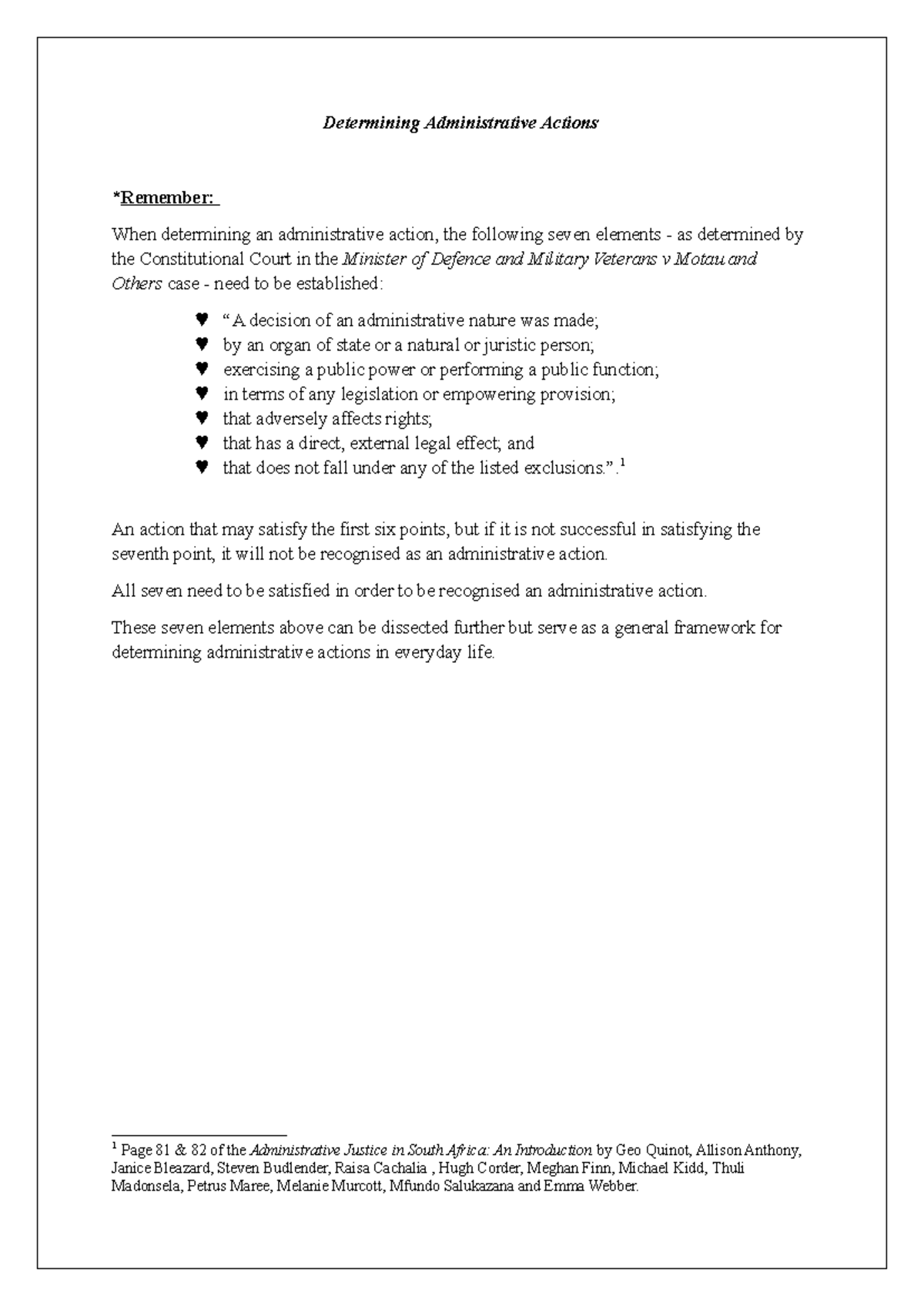 Administrative Law - Determining Admin Actions in Real Life ...