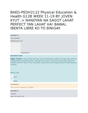 OED 1st2nd Quarter Physical Education and Health 1 - PHYSICAL EDUCATION ...