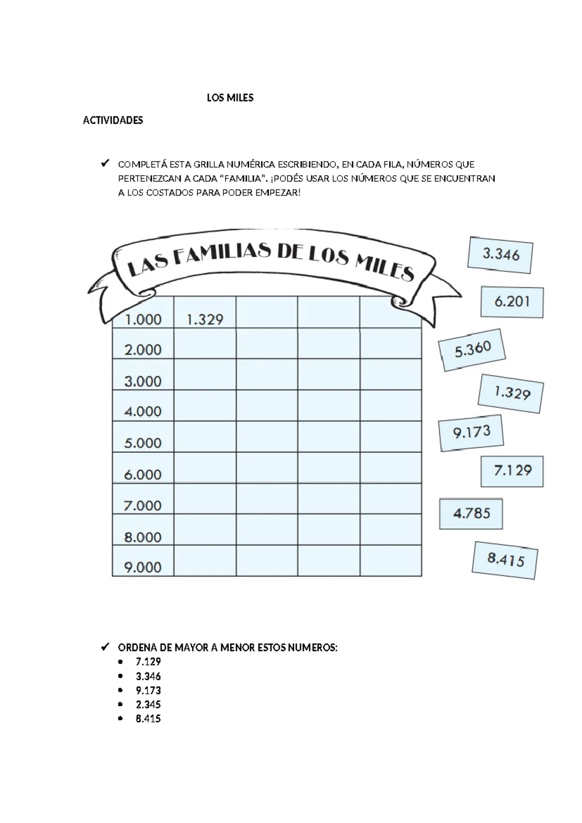 Cuaderno de Números del 300 al 400 - 2º Curso Educación Primaria - Studocu