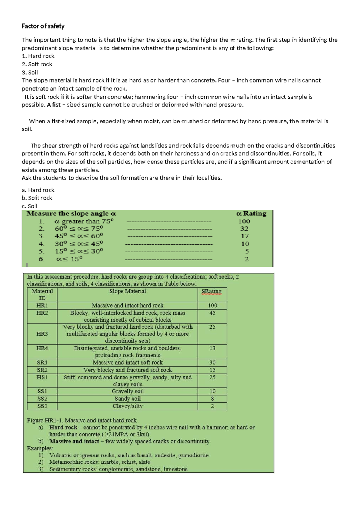 Factor of Safety in Slope Stability Analysis (ENG 101) - Studocu