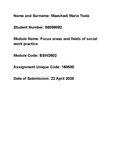 bsw2601 - Unisa - social work practice - Studocu
