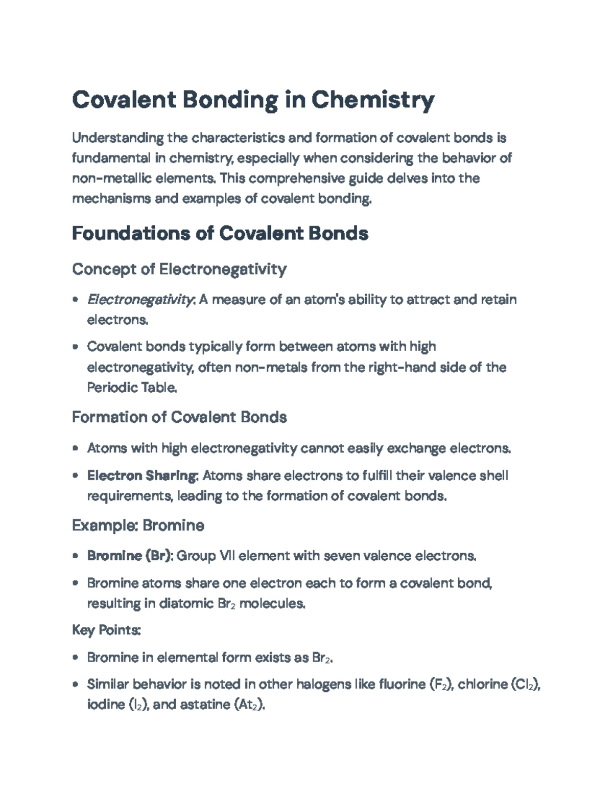 Understanding Covalent Bonds and Reactions in Chemistry - Understanding ...