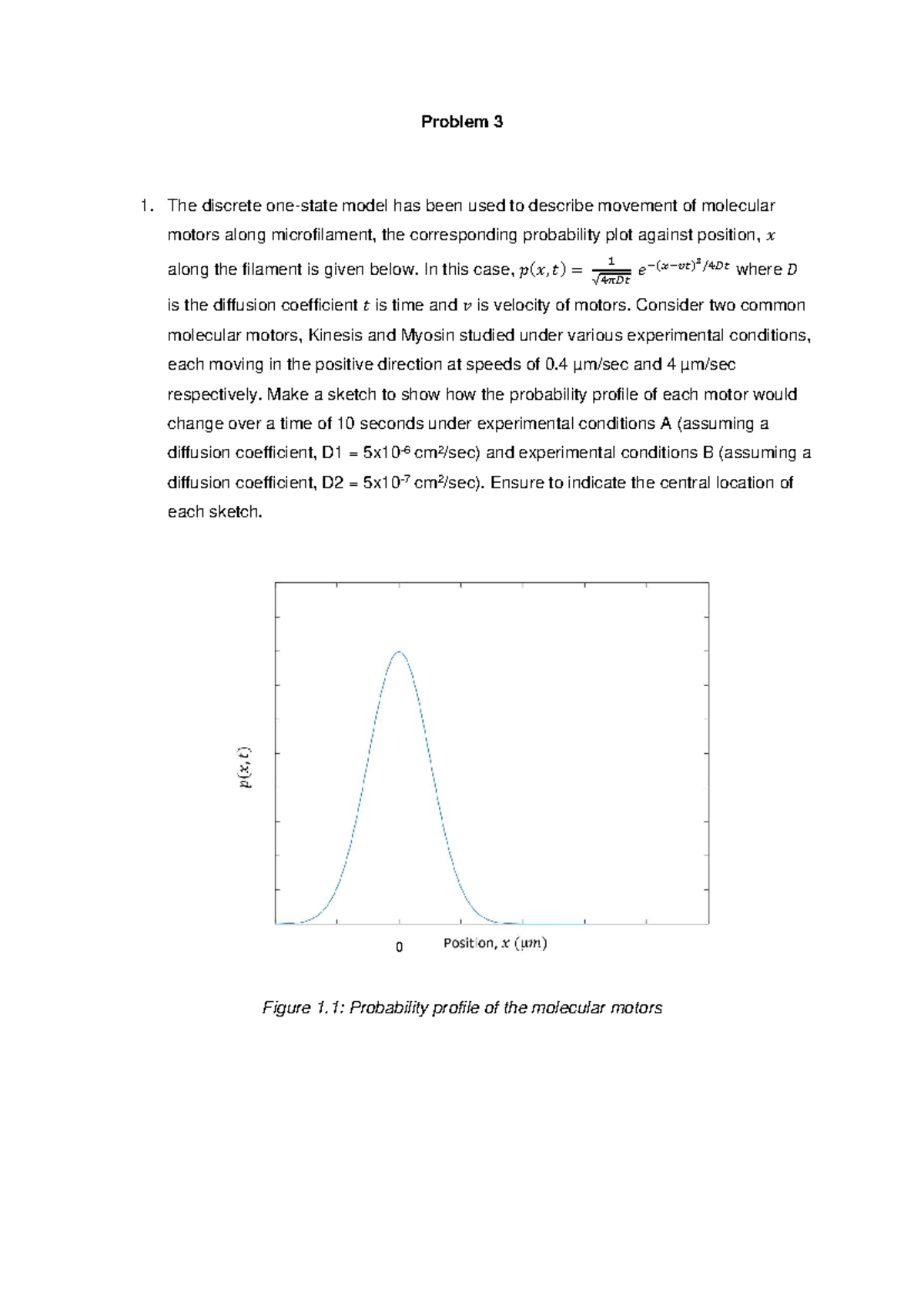 Problemsheet 3 QA: Molecular Motors & Membrane Bending Analysis - Studocu