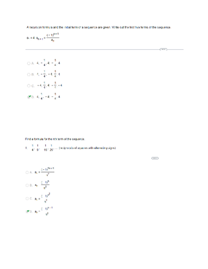 [Solved] Find a formula an for the nth term of the geometric sequence - Calculus II: Integration ...