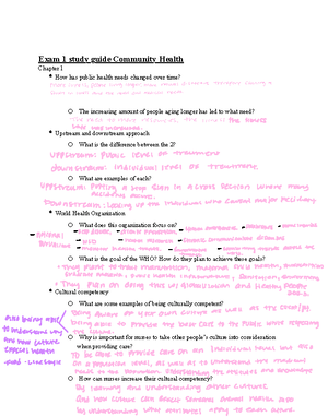 CH Exam 2 - community health exam 1 - NUR 426 - Arizona College - Studocu