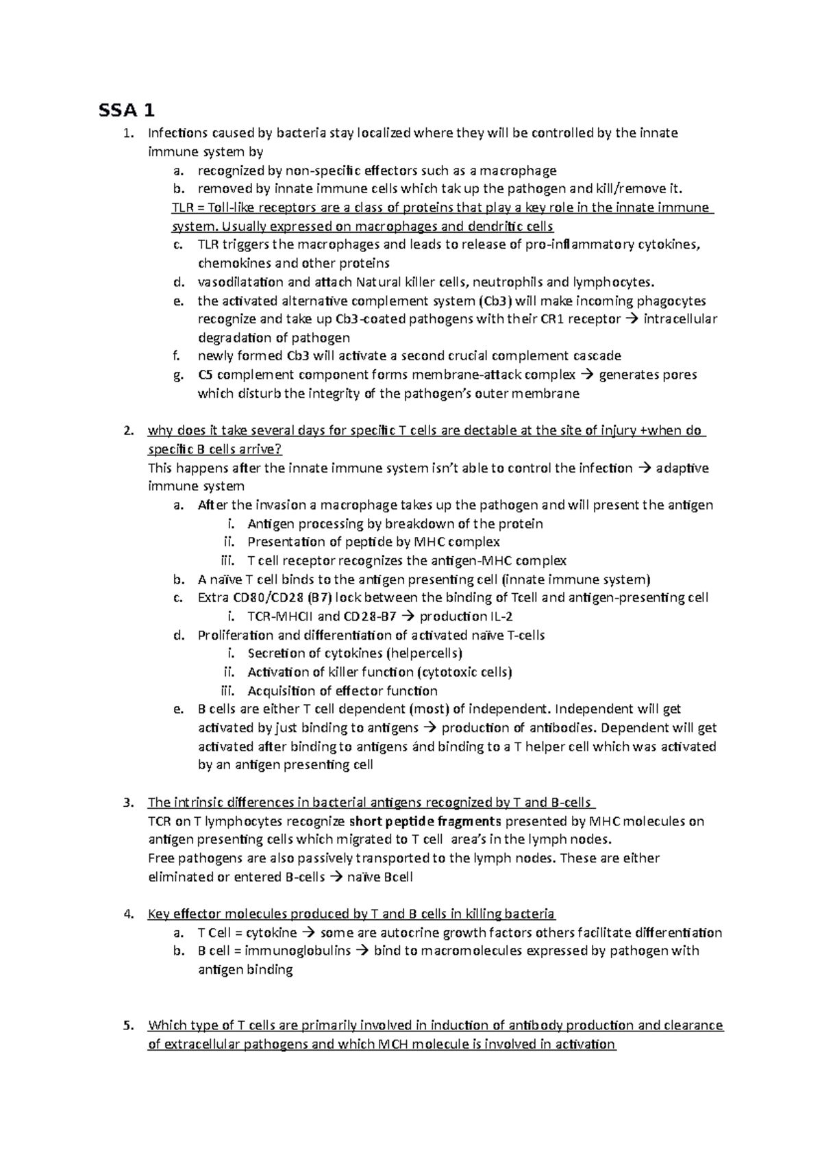 Workgroups - uitwerkingen van SSA one en de werkgroep opdrachten - SSA ...