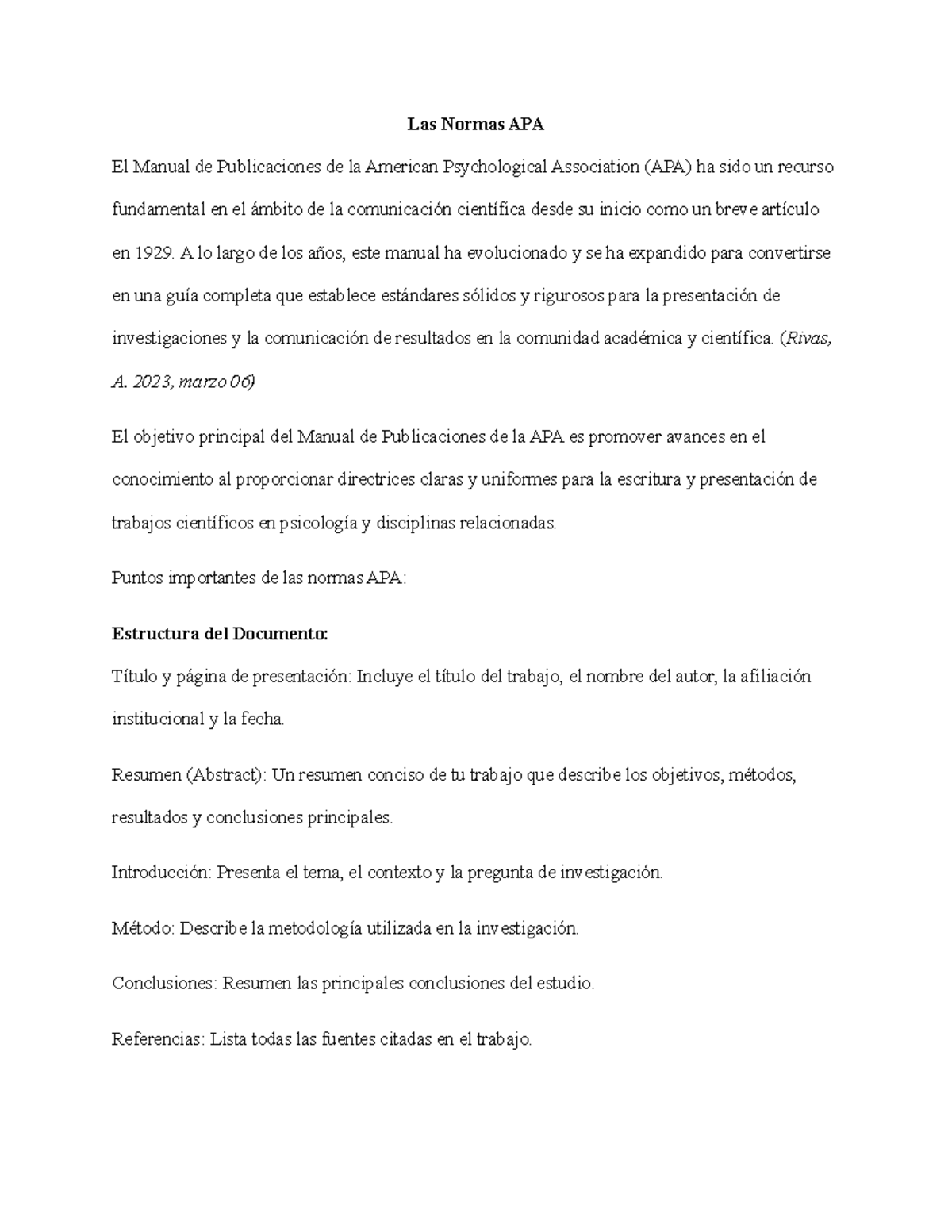 Normas APA: Guía Completa para la Presentación de Trabajos Escritos - Studocu