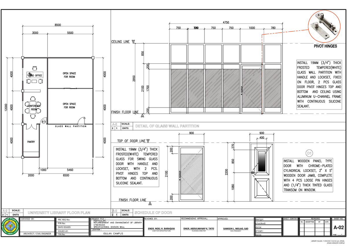 2 - GRS NTM - A- CERTIFIED BY: ARCHITECT / CIVIL ENGINEER TIN No ...