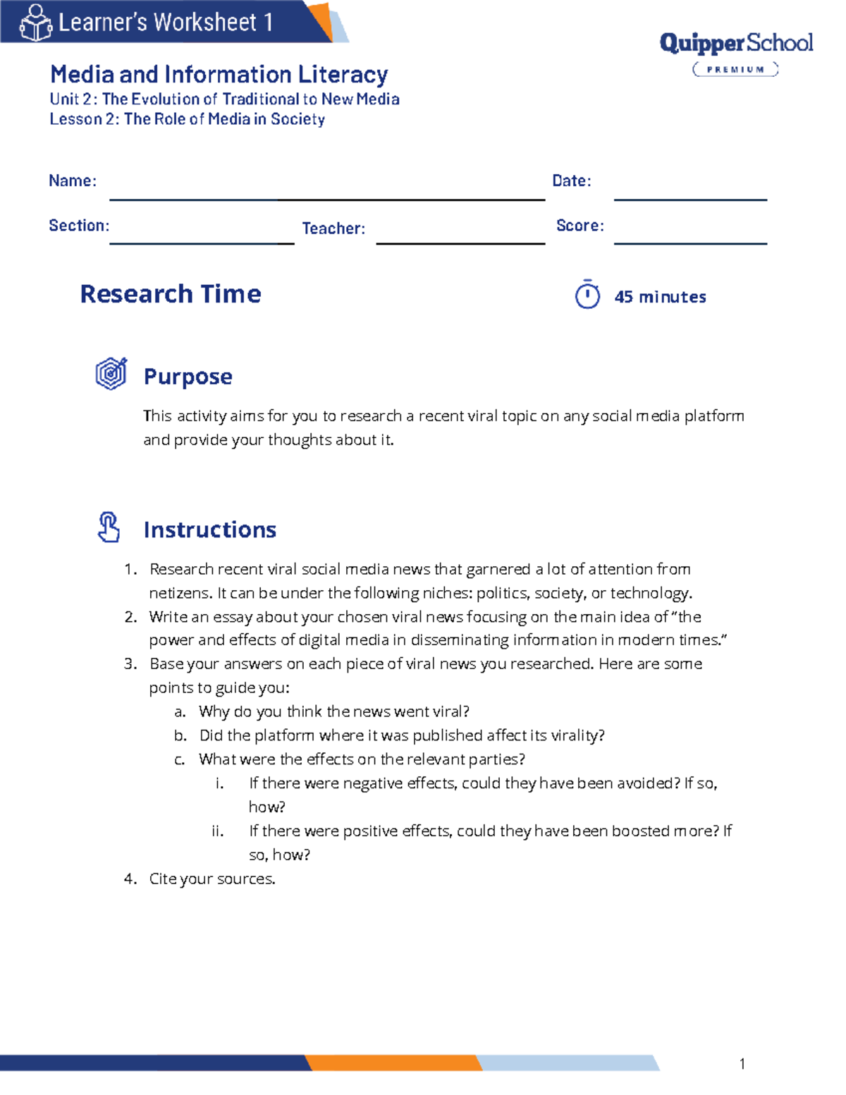 MIL-11 12-Q3-0202: The Evolution of Media & Viral News Analysis - Studocu