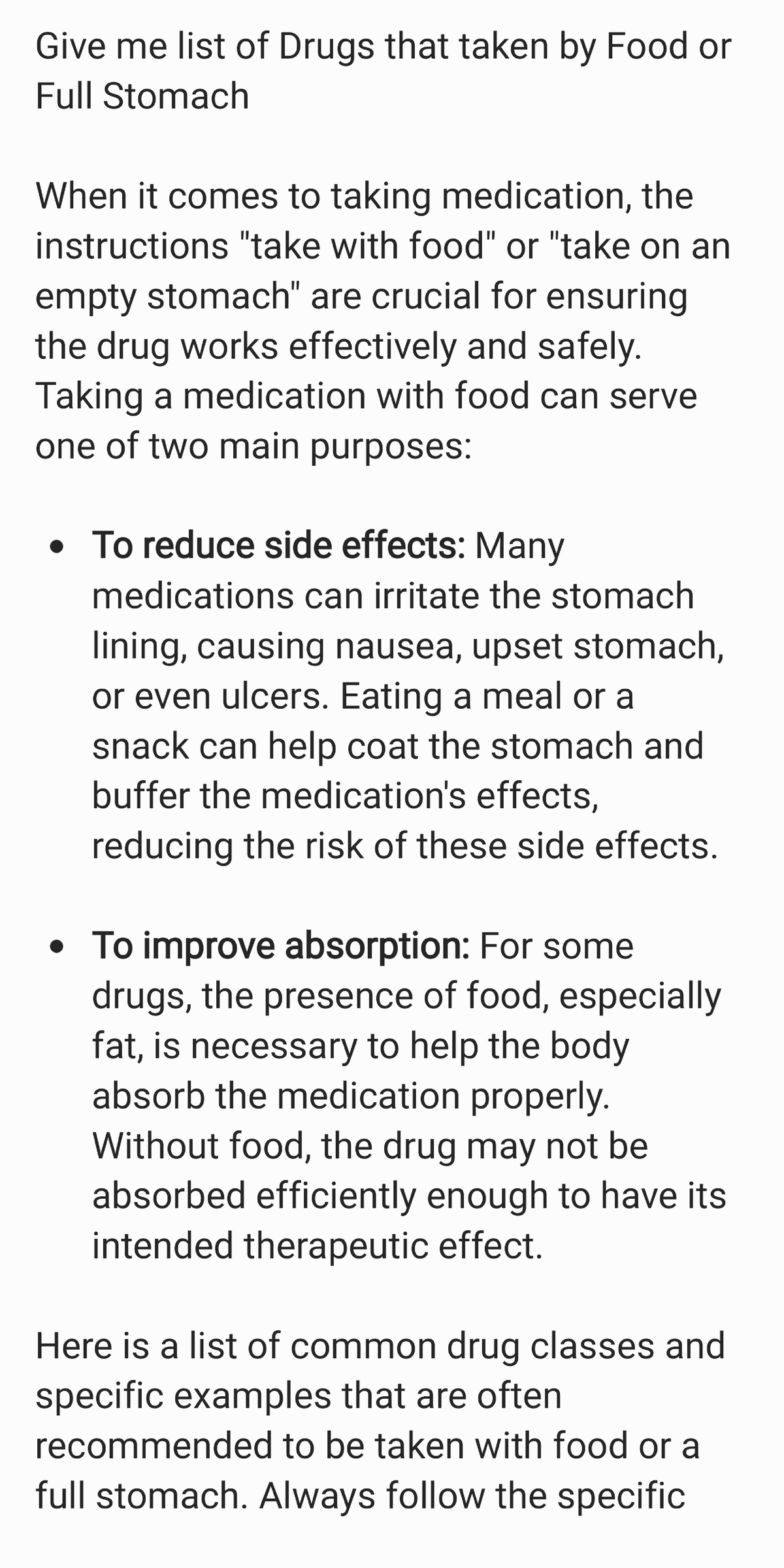 Drugs to Take with Food: A Guide for Dispensing 2 - Studocu