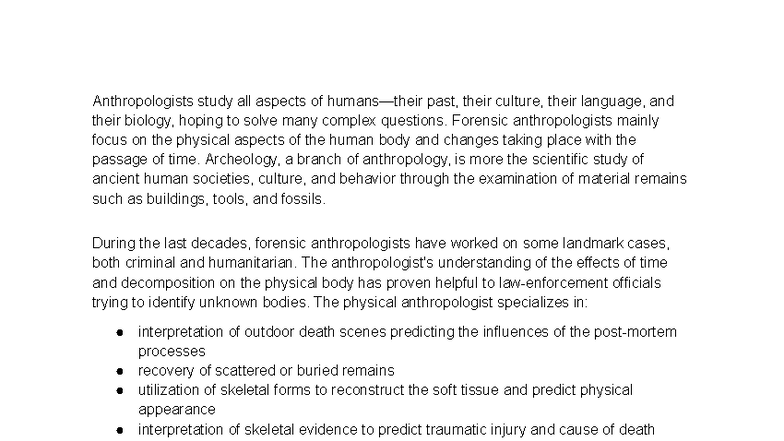 Forensic Anthropology: Methods, Techniques, and Applications in ...