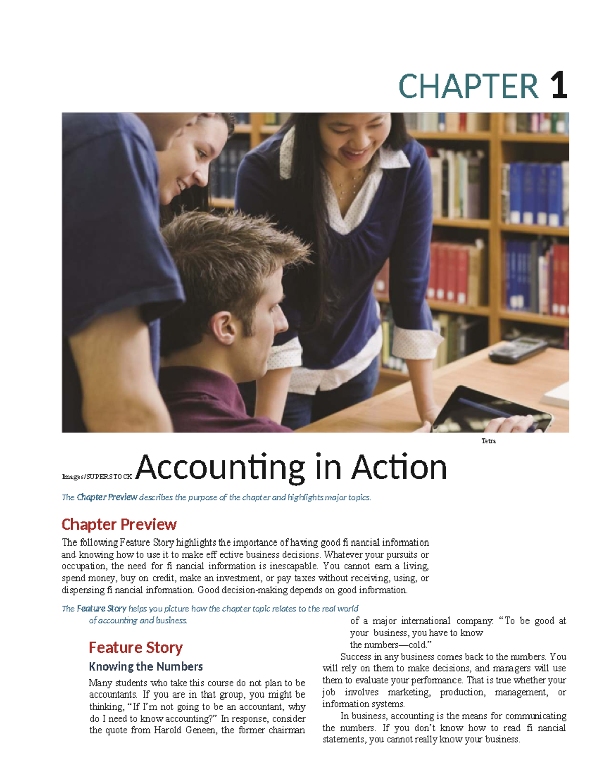 CHAPTER 1 - Accounting in Action: Understanding Financial Information ...