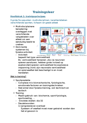 Trainingsleer H2 - Hoofdstuk 2 - Hoofdstuk 2: Neurale invloeden op ...