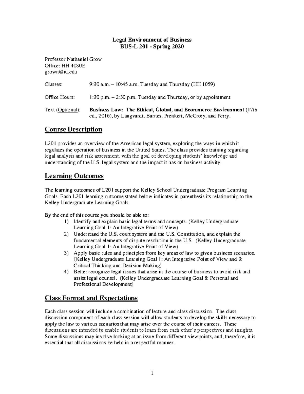 L201 Syllabus (Digitall) - Warning: TT: undefined function: 32 Warning: TT: undefined function ...