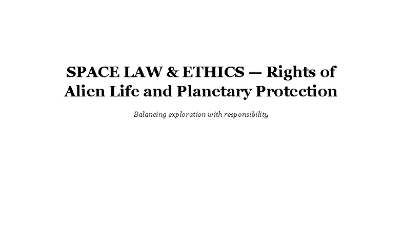 A37 - Astronomy Notes: Space Law Ethics & Planetary Protection Lesson ...