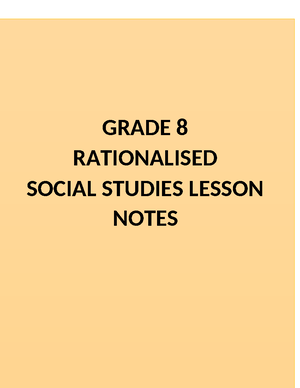 15566 grade 8 creative arts and sports lesson notes complete - GRADE 8 ...