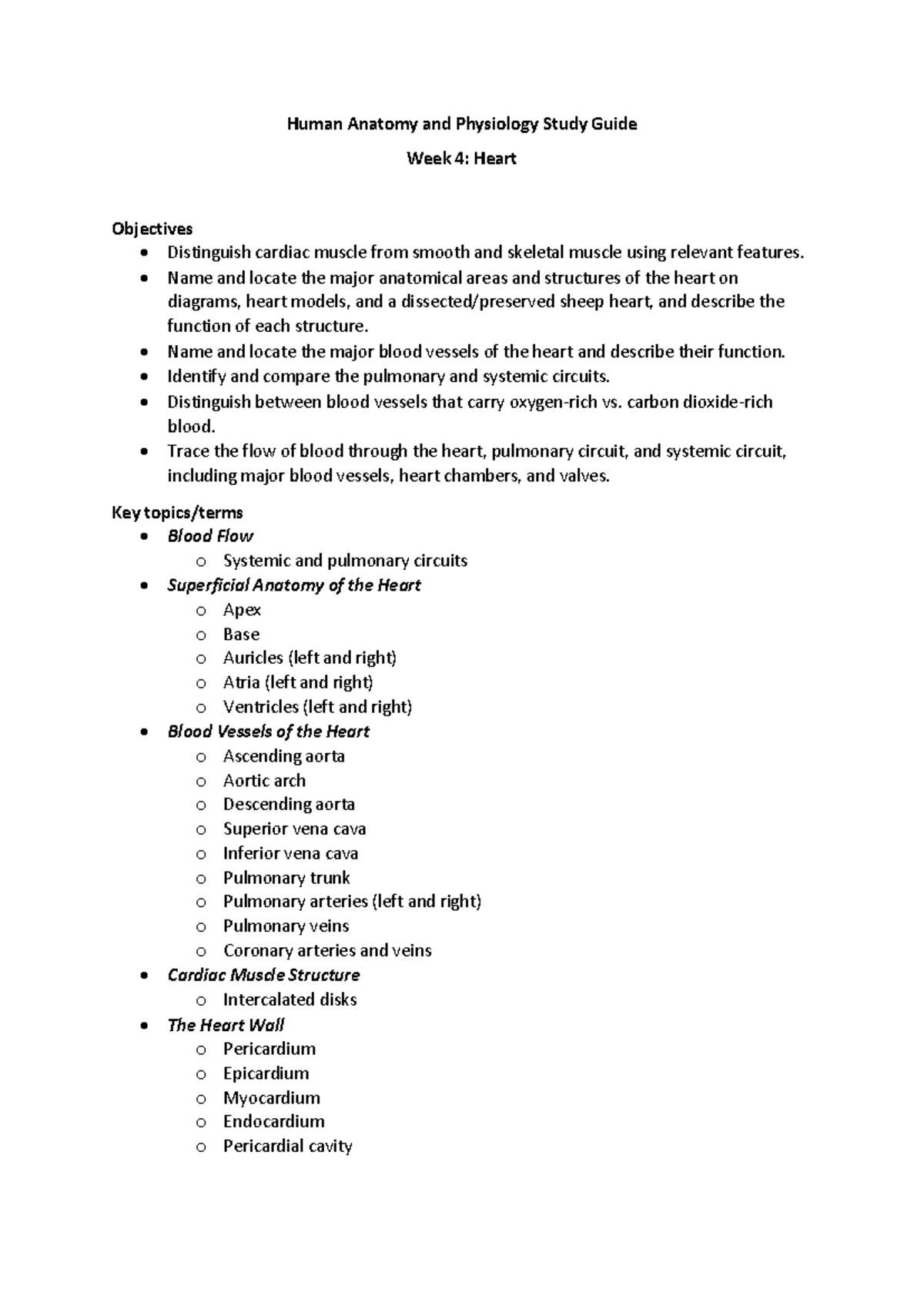 Practical Exam #1 Study Guide A&P - Anatomical Language Medical ...