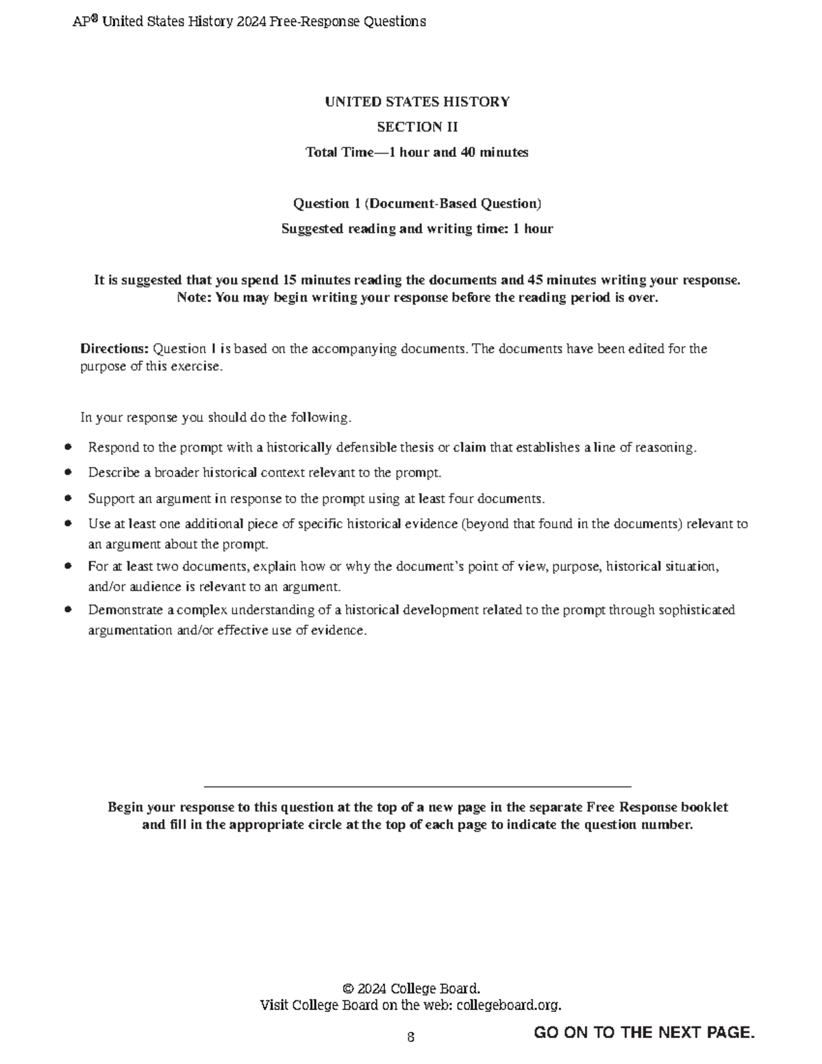 2024 AP US History DBQ Practice: The Impact of Slavery (1783-1840 ...