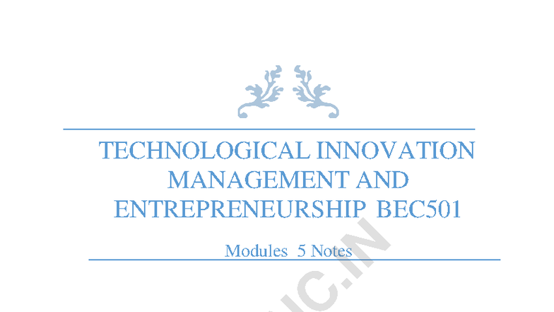 BE501 VT U SY N C - Module 5: Project Management Notes - Studocu