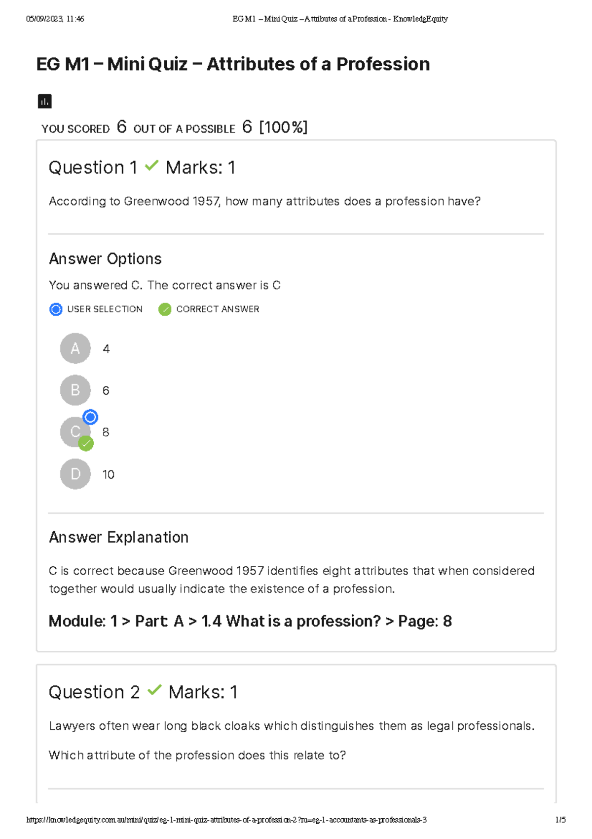 EG M1 – Mini Quiz on Professional Attributes – Knowledge Equity Guide ...
