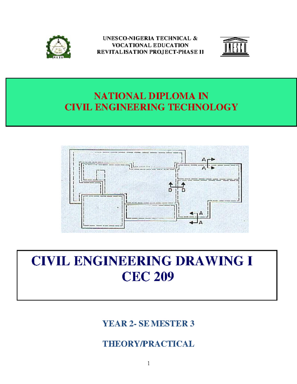 Civil Engineering Drawing I CEC 209: Comprehensive Course Content ...