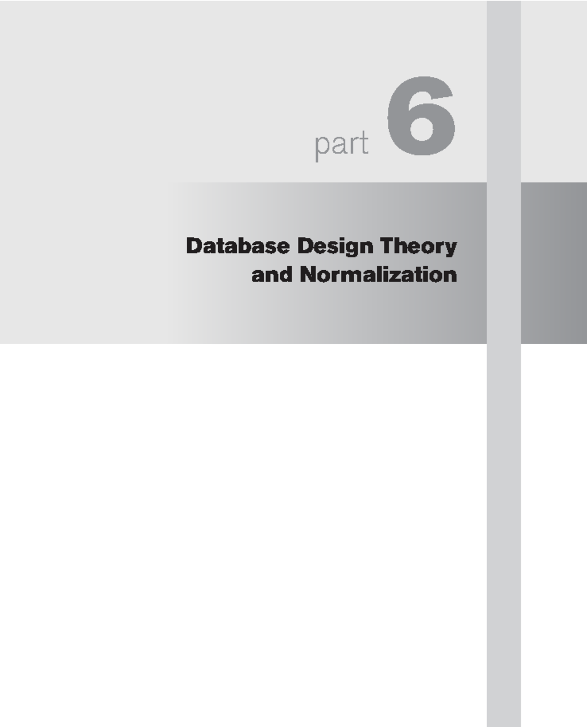 Normalization-functional dependencies - Database Design Theory and Normalization part 6 This ...