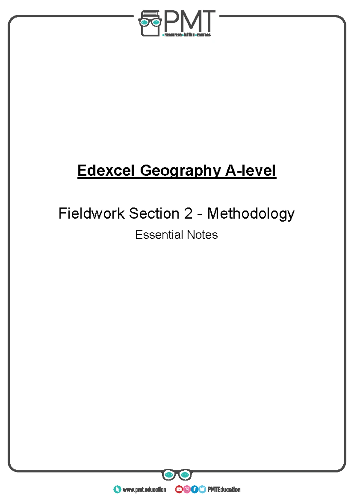 Section 5 - Writing Your Coursework - Edexcel Geography A-level ...