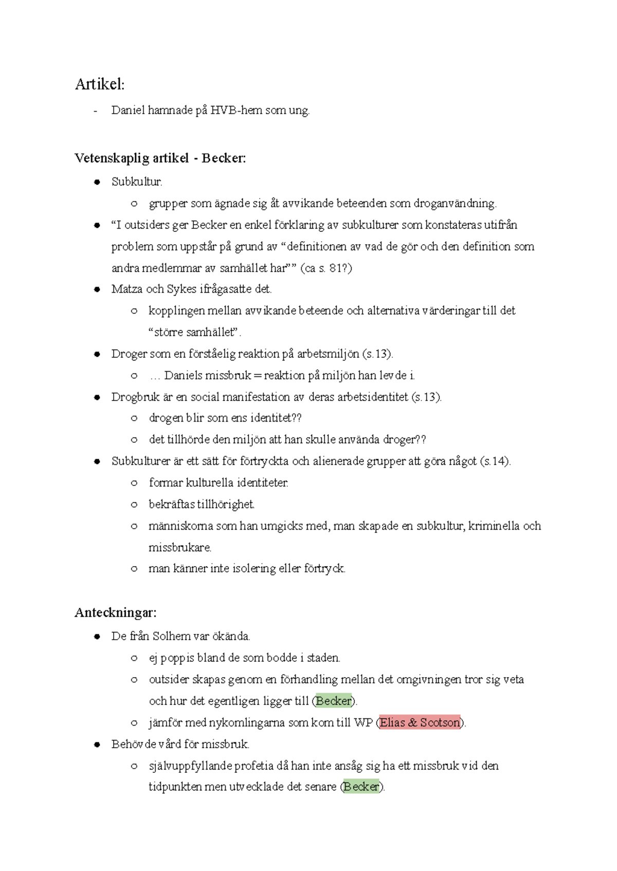 Utkast Hemtentamen - avvikelse och normalitet - KR1005 - Artikel ...