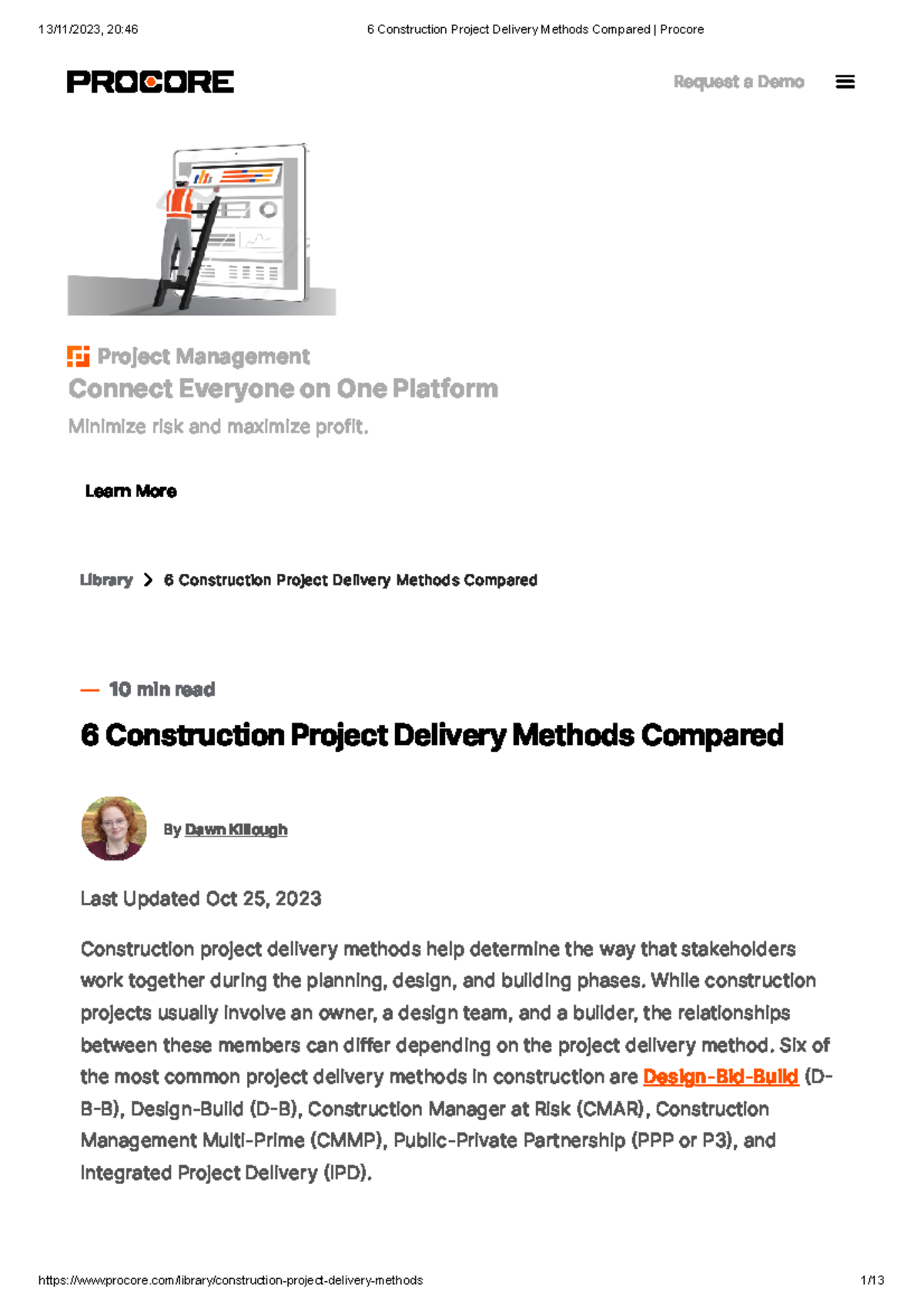 6 Construction Project Delivery Methods: A Comparative Analysis - Studocu