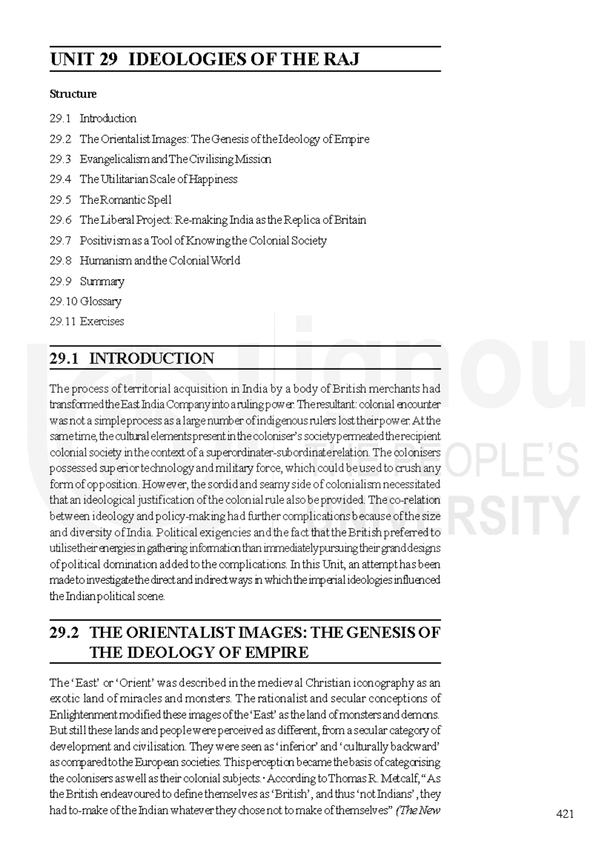 Ideologies of the Raj: A Comprehensive Study (IGNOU) - Studocu
