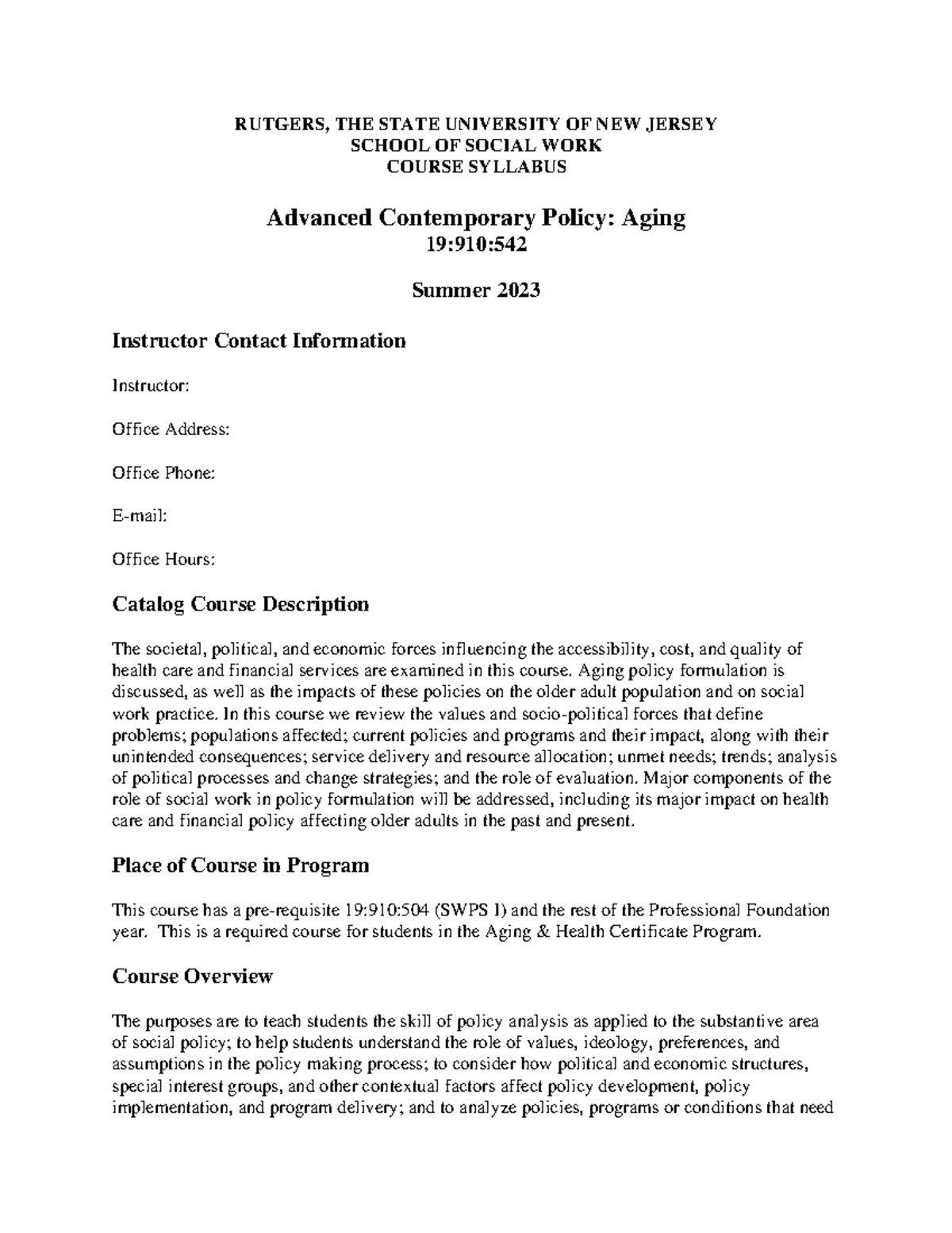 542ACP Aging 2023 - ACP: Health - RUTGERS, THE STATE UNIVERSITY OF NEW ...