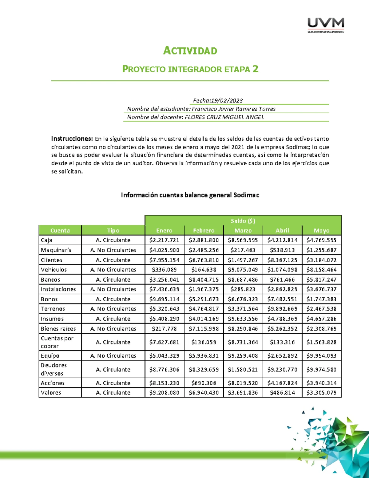 A4 Automatizada TD - NINGUNA - • Pregunta 1 1 de 1 puntos Es el escrito ...