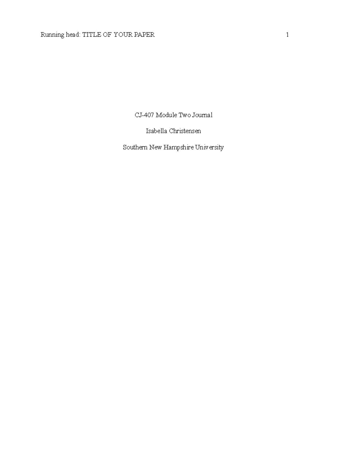 CJ-407 Module Two Journal: Addressing Bullying in Chula Vista Schools ...