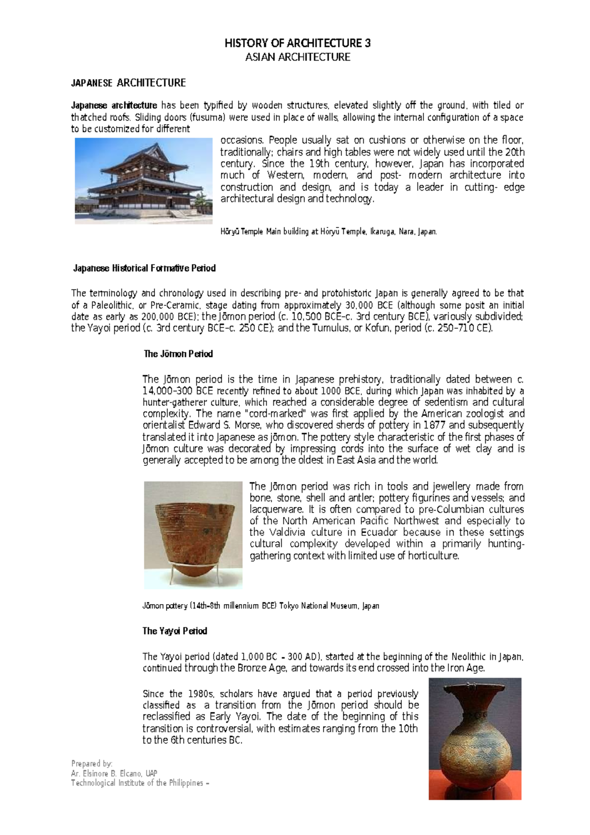 HISTORY OF ARCHITECTURE 3: Insights into Japanese Architecture - Studocu