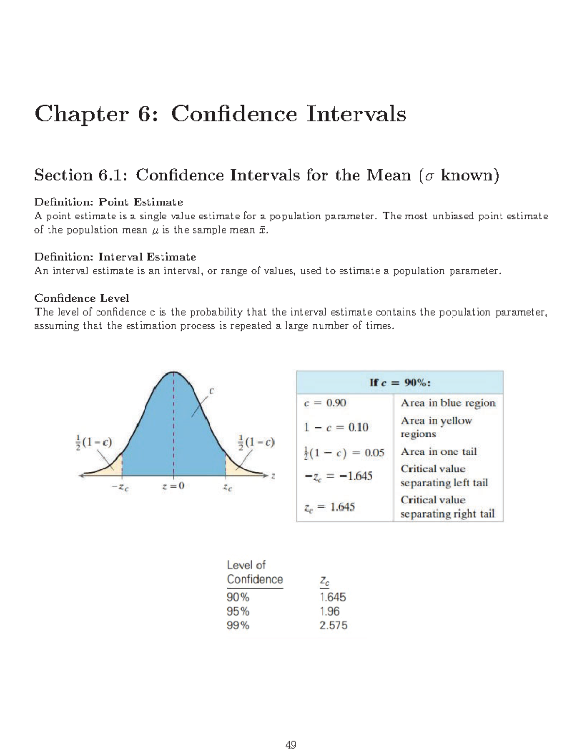 Math 1342 - Section 6.1\ - Chapter 6: Confidence Intervals Section 6 ...