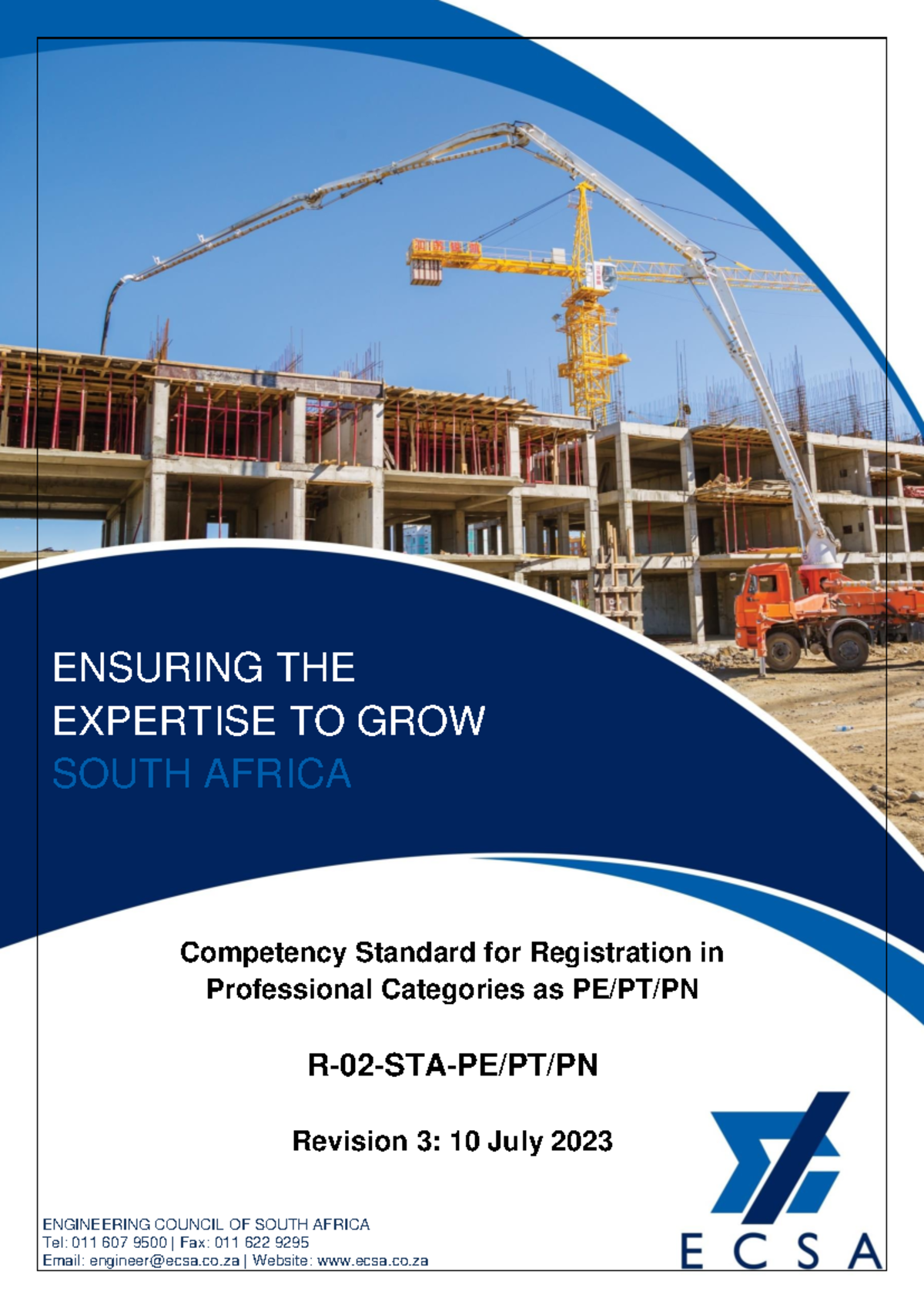R-02-STA-PE/PT/PN Competency Standards for ECSA Professional ...