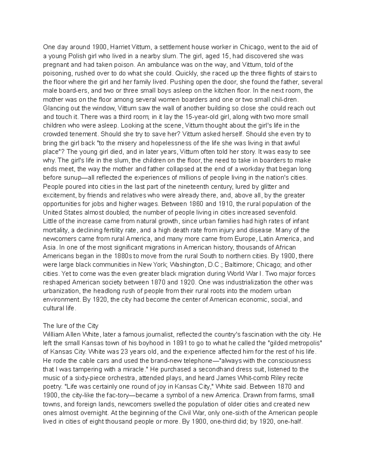 Urbanization and Social Reform in 19th-Century America: A Comprehensive ...