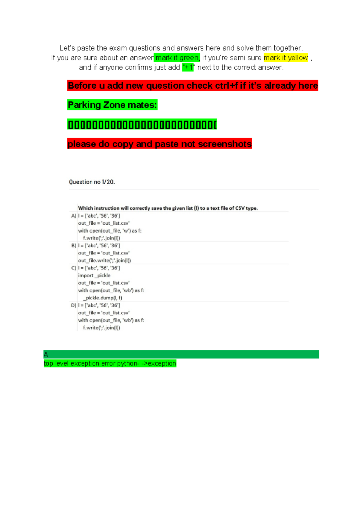 Python Exam Questions for Final - Pytania na egzamin - Studocu