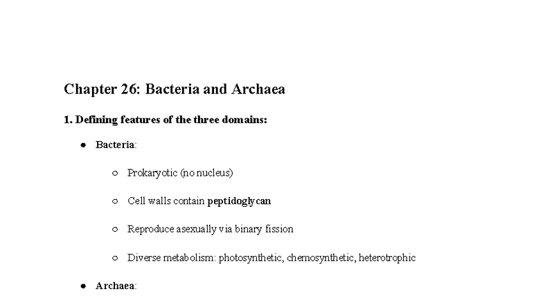 Bio 2 Exam 3 Study Guide: Bacteria, Archaea, Eukaryotes, and Fungi ...