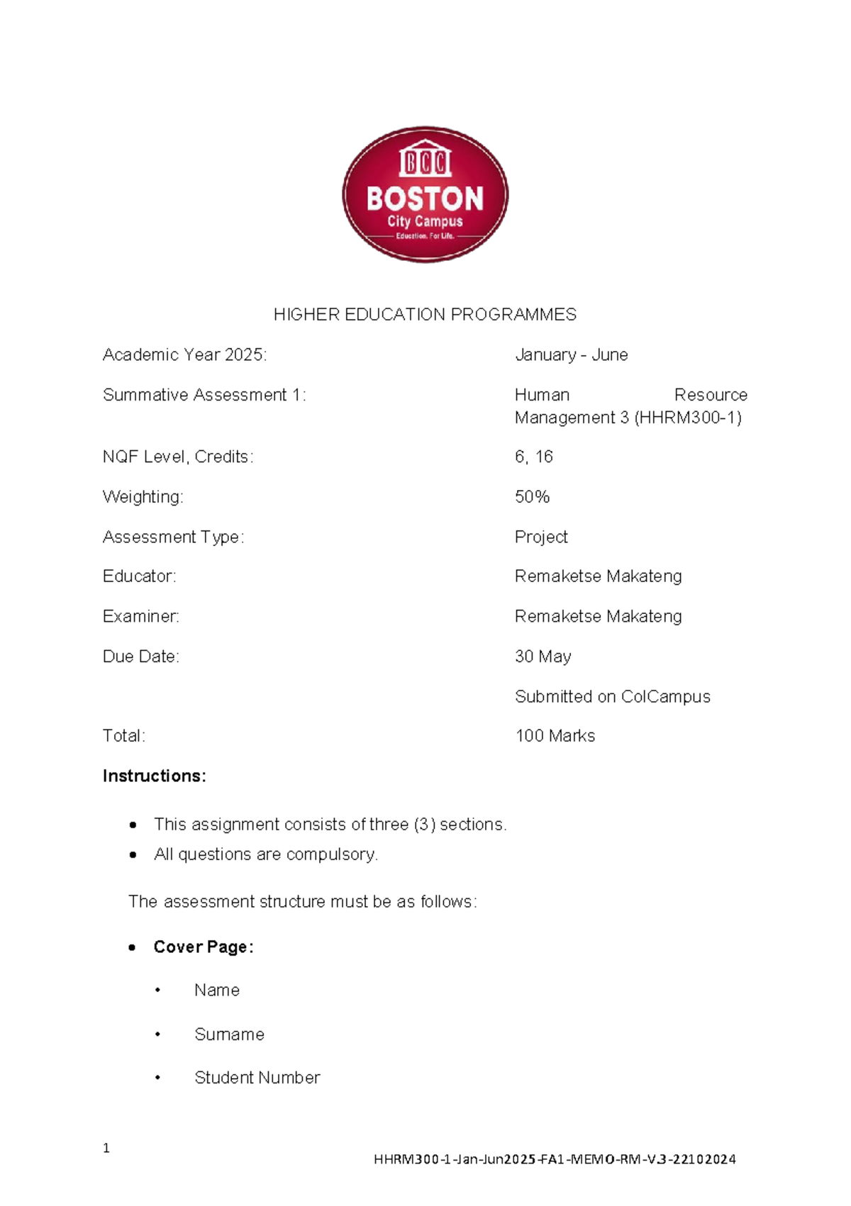 HHRM300-1 Jan-Jun2025 SA1: Project on Mental Health in HR Management ...