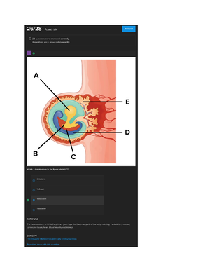 Anatomy and physiology 2 unit 2 milestone 2 test - 1 30 / 36 that's 83% ...