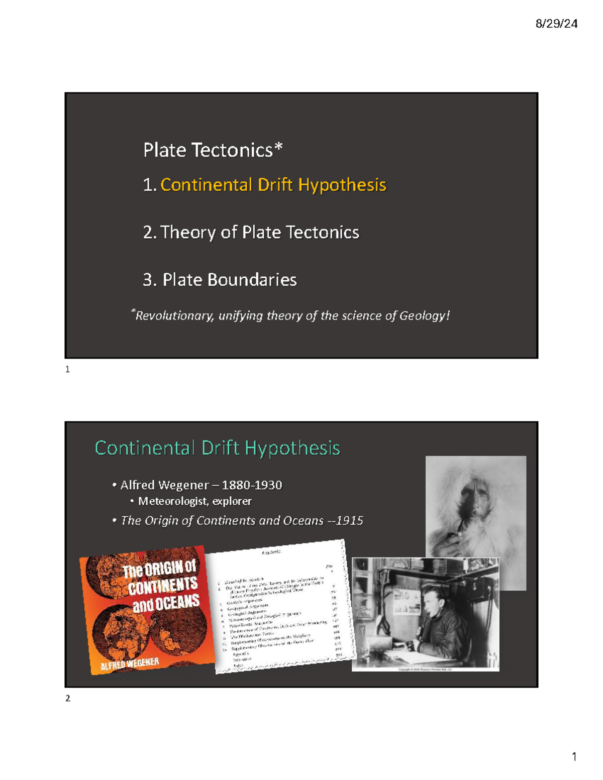 Lecture 2: Overview of Plate Tectonics for GEO1110 Final Exam - Studocu