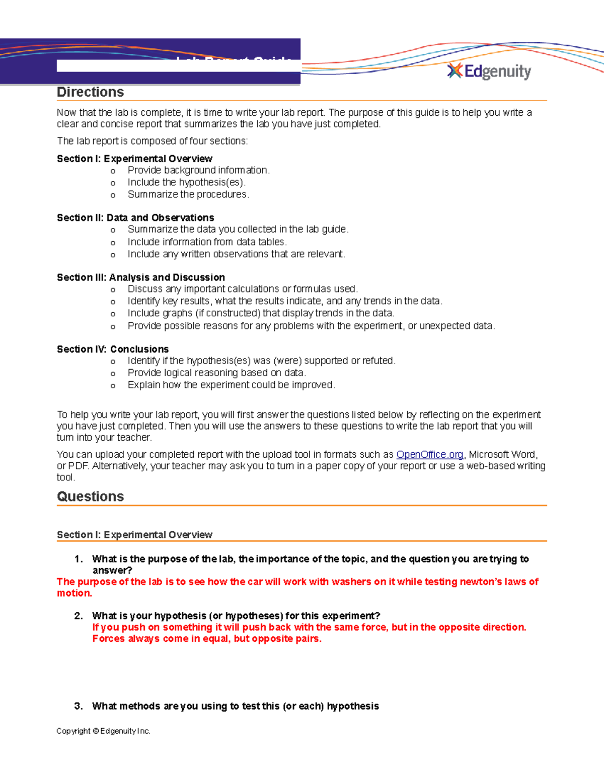 Lab Report Writing Guide for Physics (PHYS 101) - Studocu