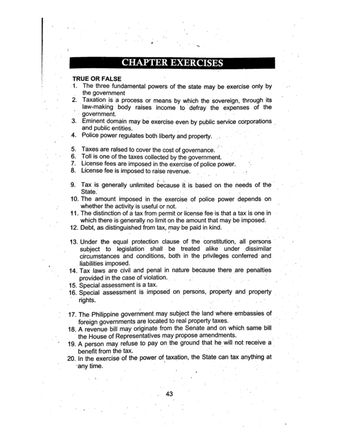 Income Taxation by Tabag 2021: Chapter 1 Exercises and Solutions - Studocu