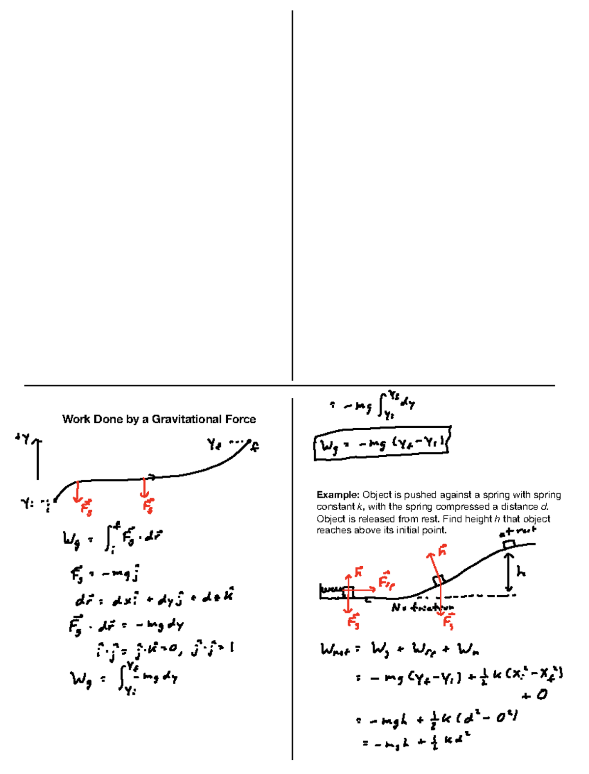 8A Lecture 14: Work-Energy Theorem & Potential Energy Concepts - Studocu