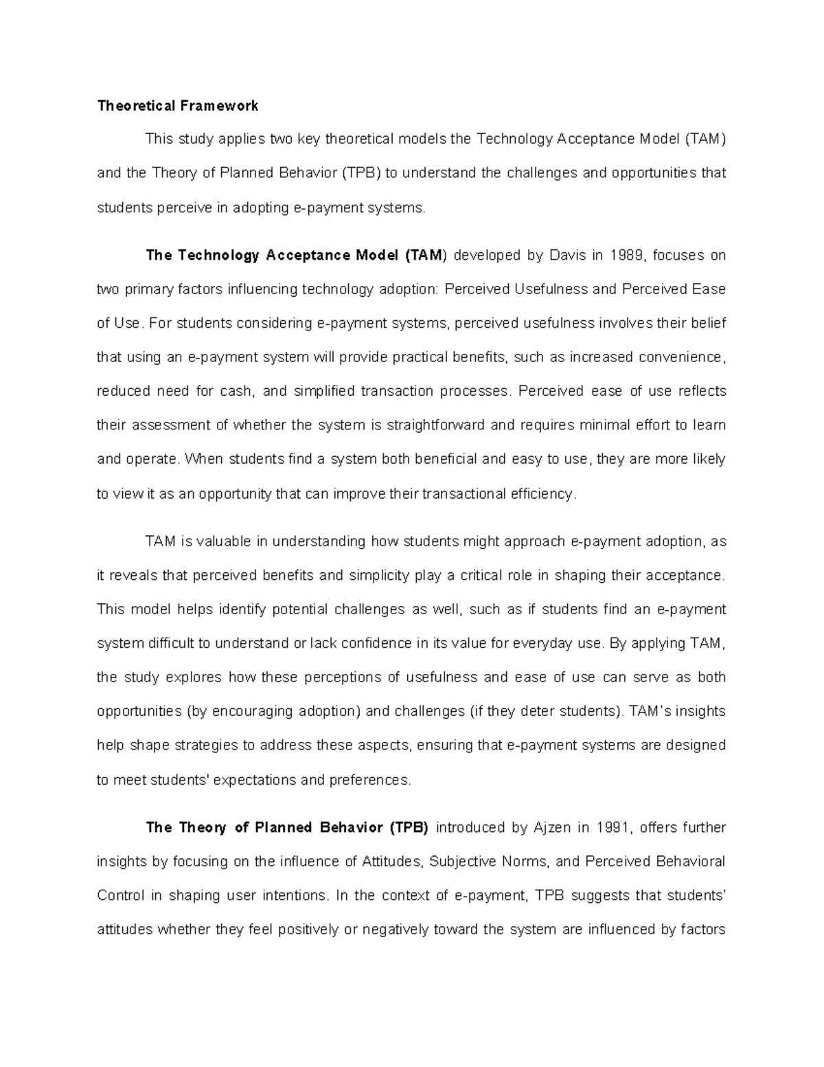 Theoritical- Scope- Definition - Theoretical Framework This study ...