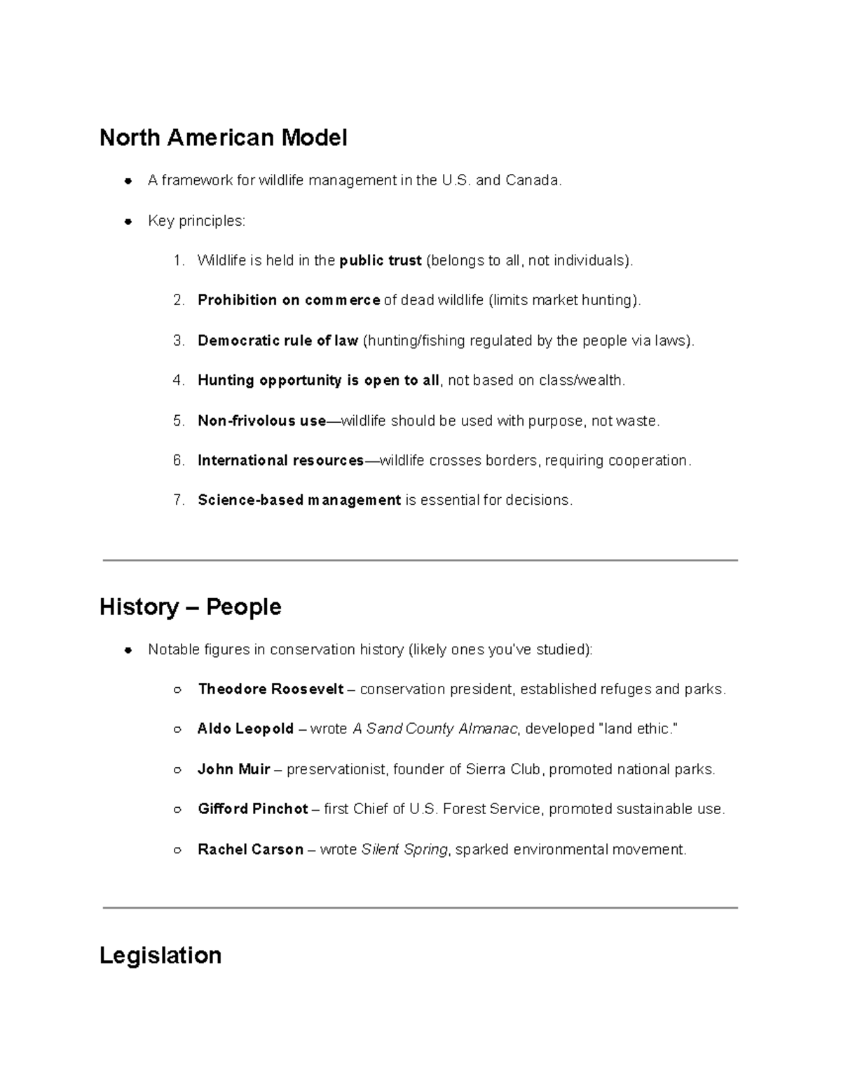 North American Wildlife Management Exam Review (Course Code: NAWM 101 ...