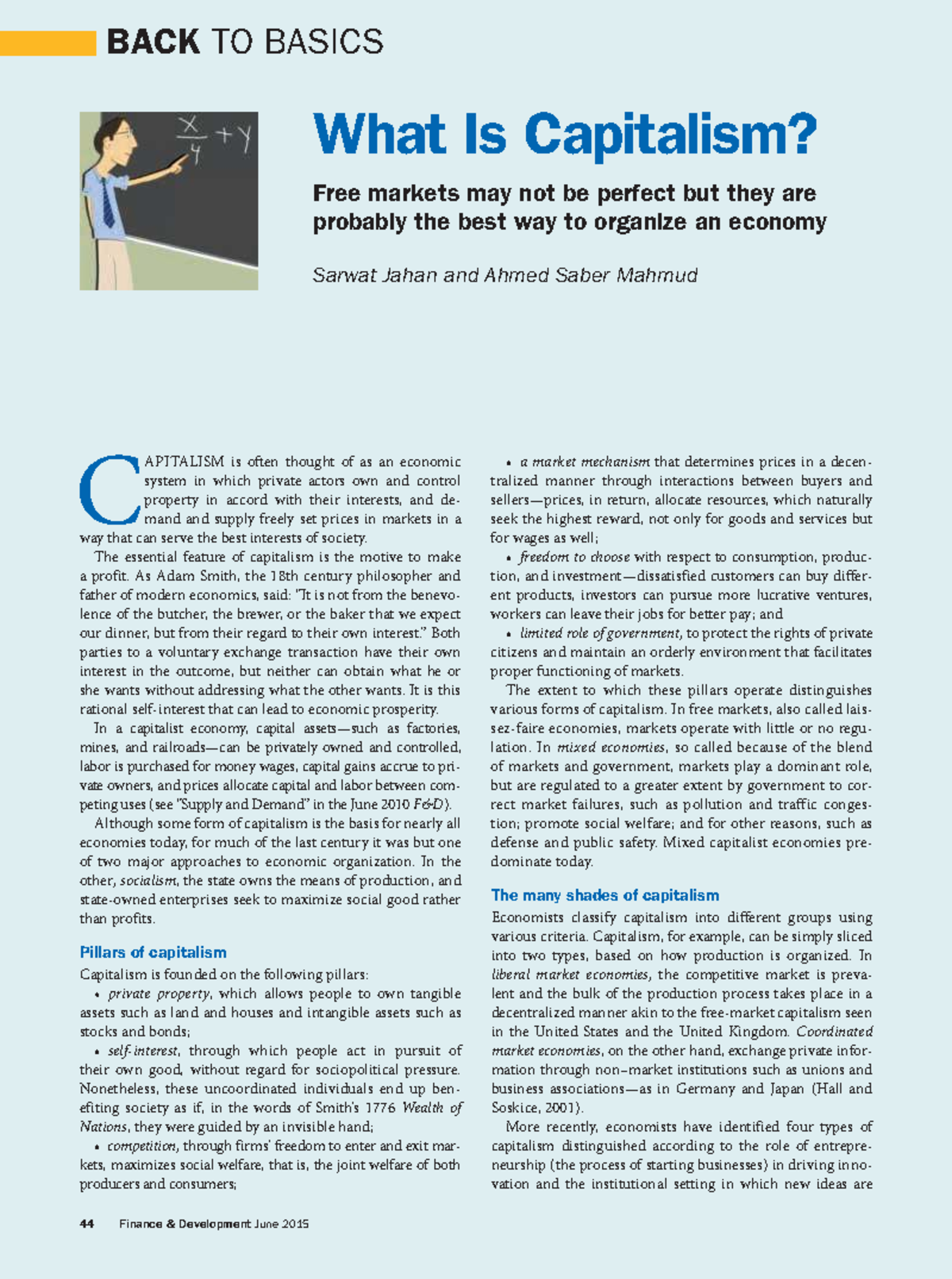 C APITALISM 101: Understanding the Basics of Capitalism - Studocu